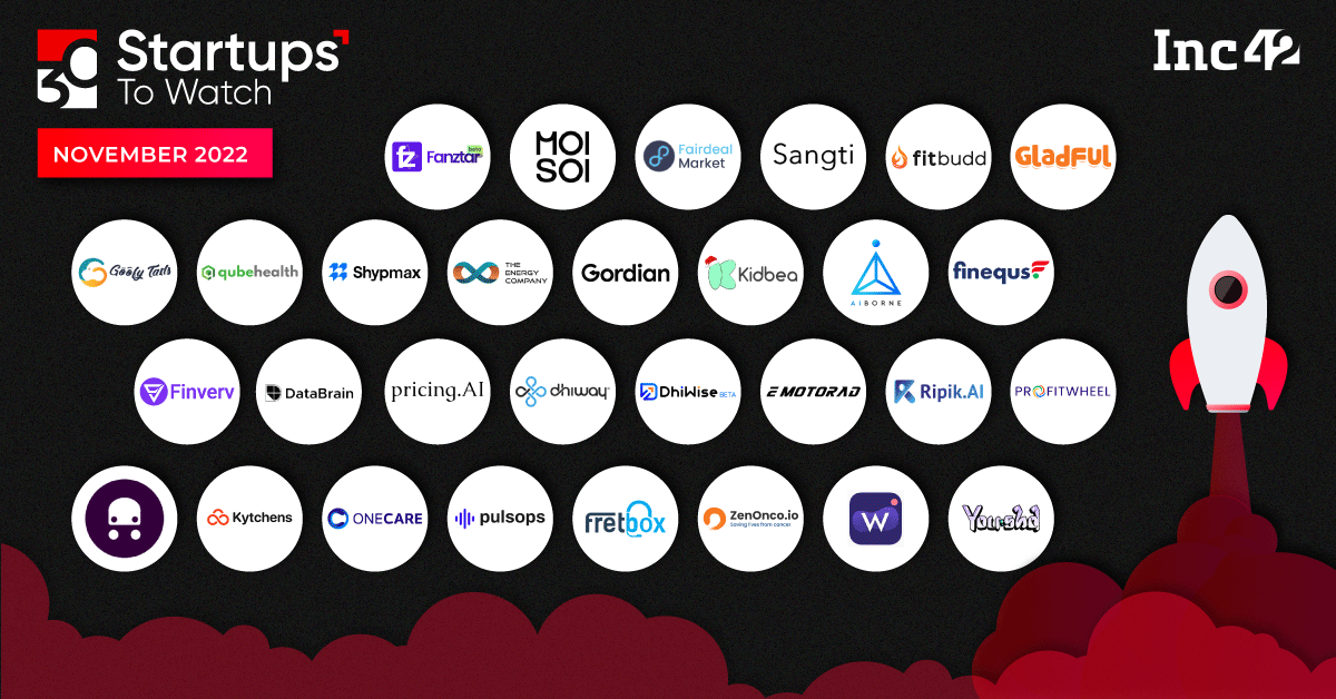 30 Startups To Watch: Startups That Caught Our Eye In Nov 2022