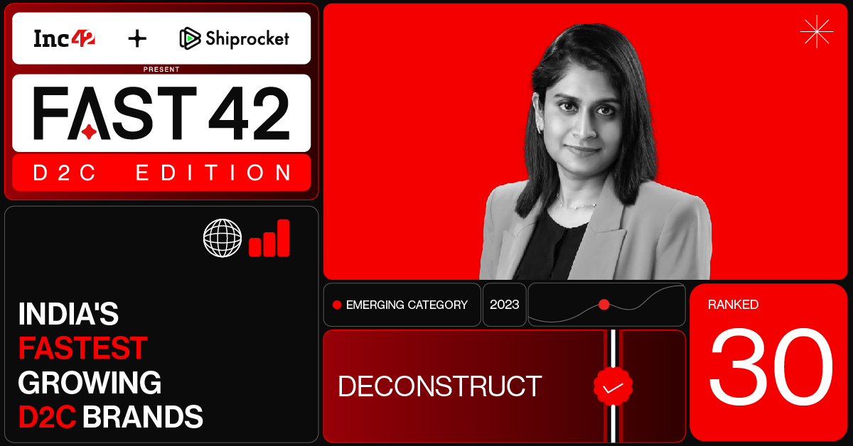 Deconstruct Has Ranked 30th On Inc42's Fast42 D2C Edition 2023