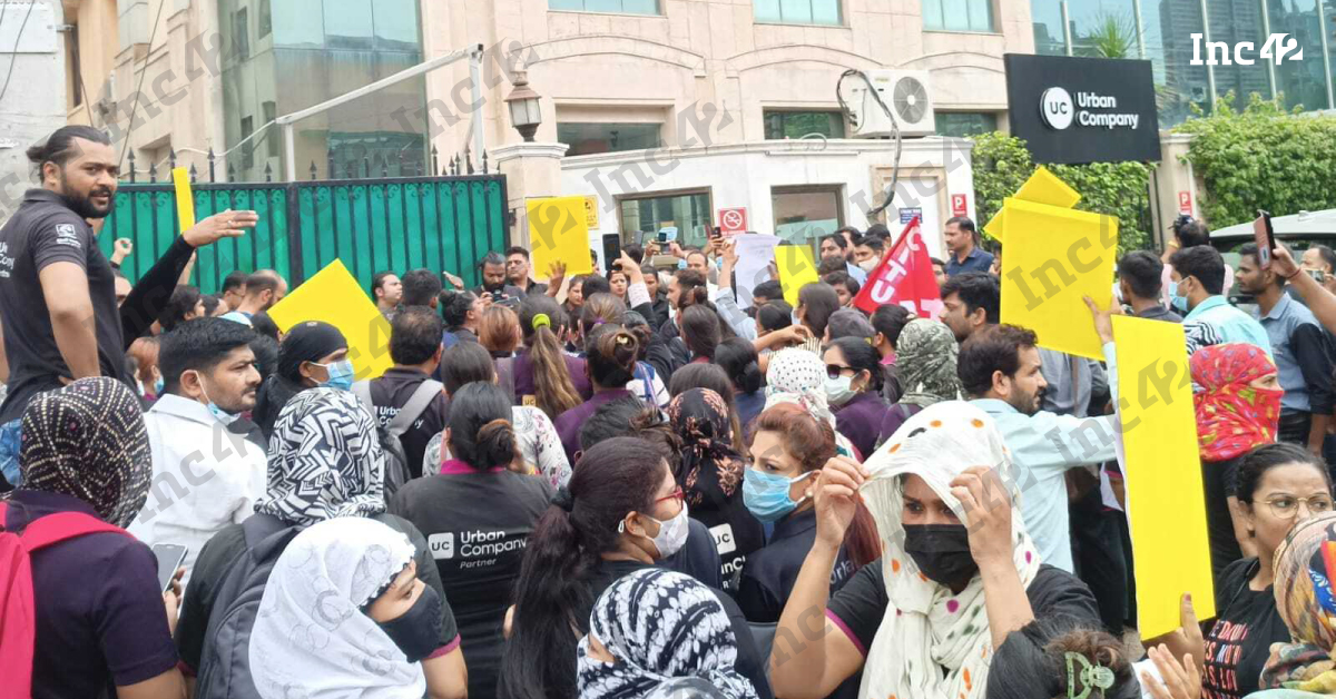 Urban Company Rocked By Another Protest By Gig Workers For Blocking ...