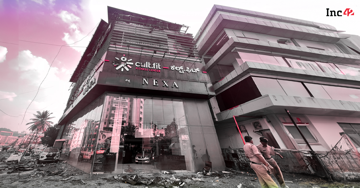 Fire Breaks Out In A Building Housing A Cult.fit Gym In Bengaluru