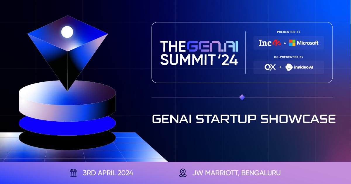 The GenAI Summit By Inc42: Startups, Here’s Your Chance To Showcase Your Innovation